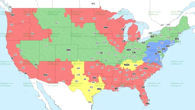 NFL Week 18 coverage map: Full TV schedule for CBS, Fox regional broadcasts
