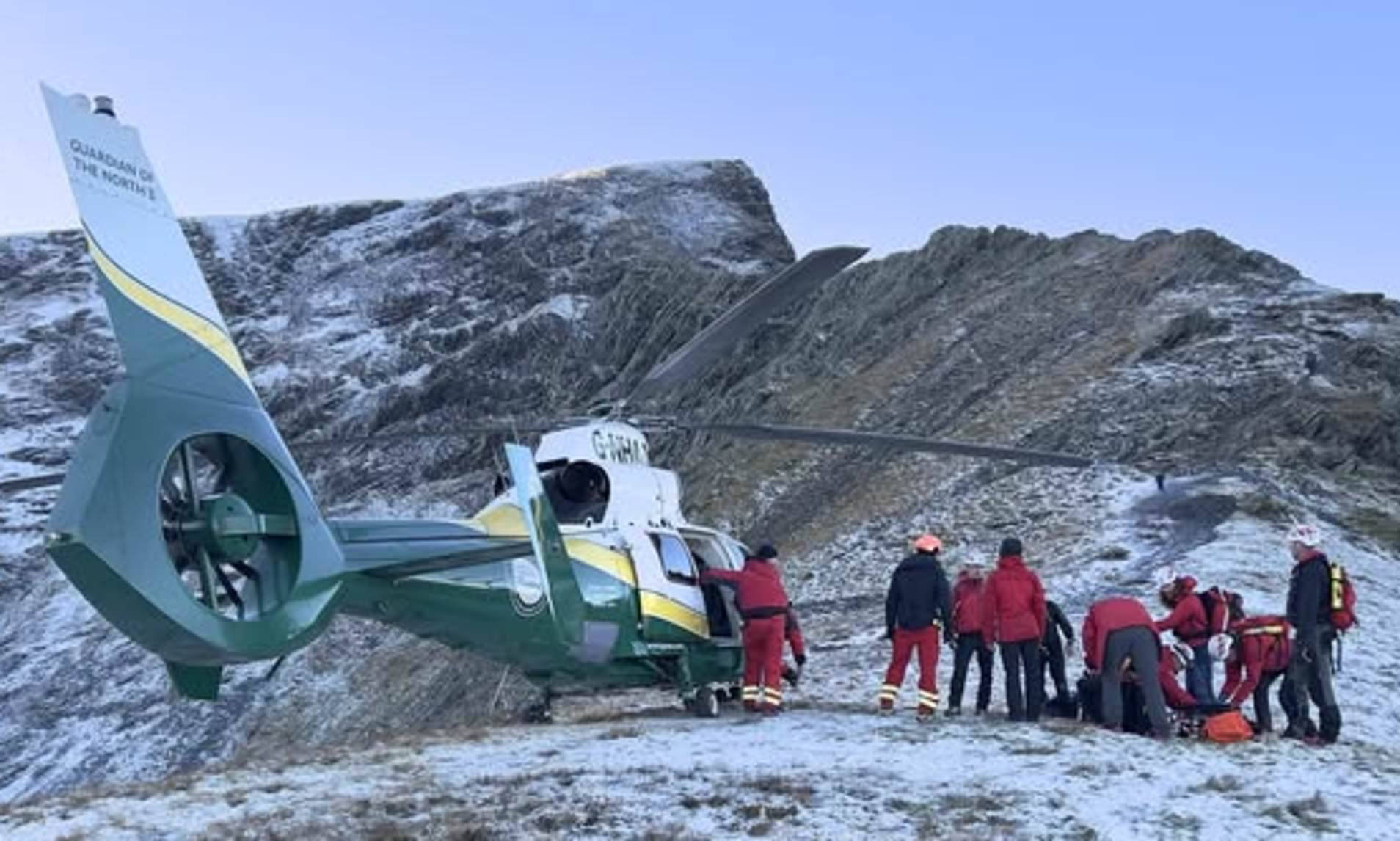Climber dies after falling 230ft off ridge in front of shocked walkers