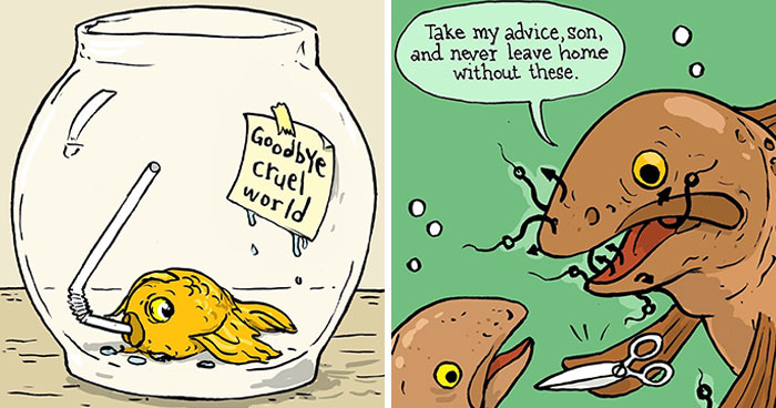 Artist With Peculiar Sense Of Humor Created 26 New Comics Full Of Absurdity