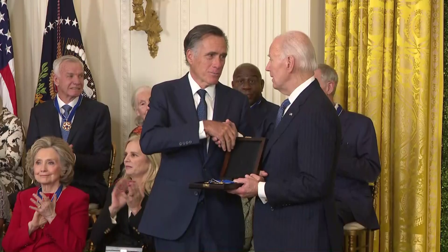 Magic Johnson, George Romney honored with Medal of Freedom