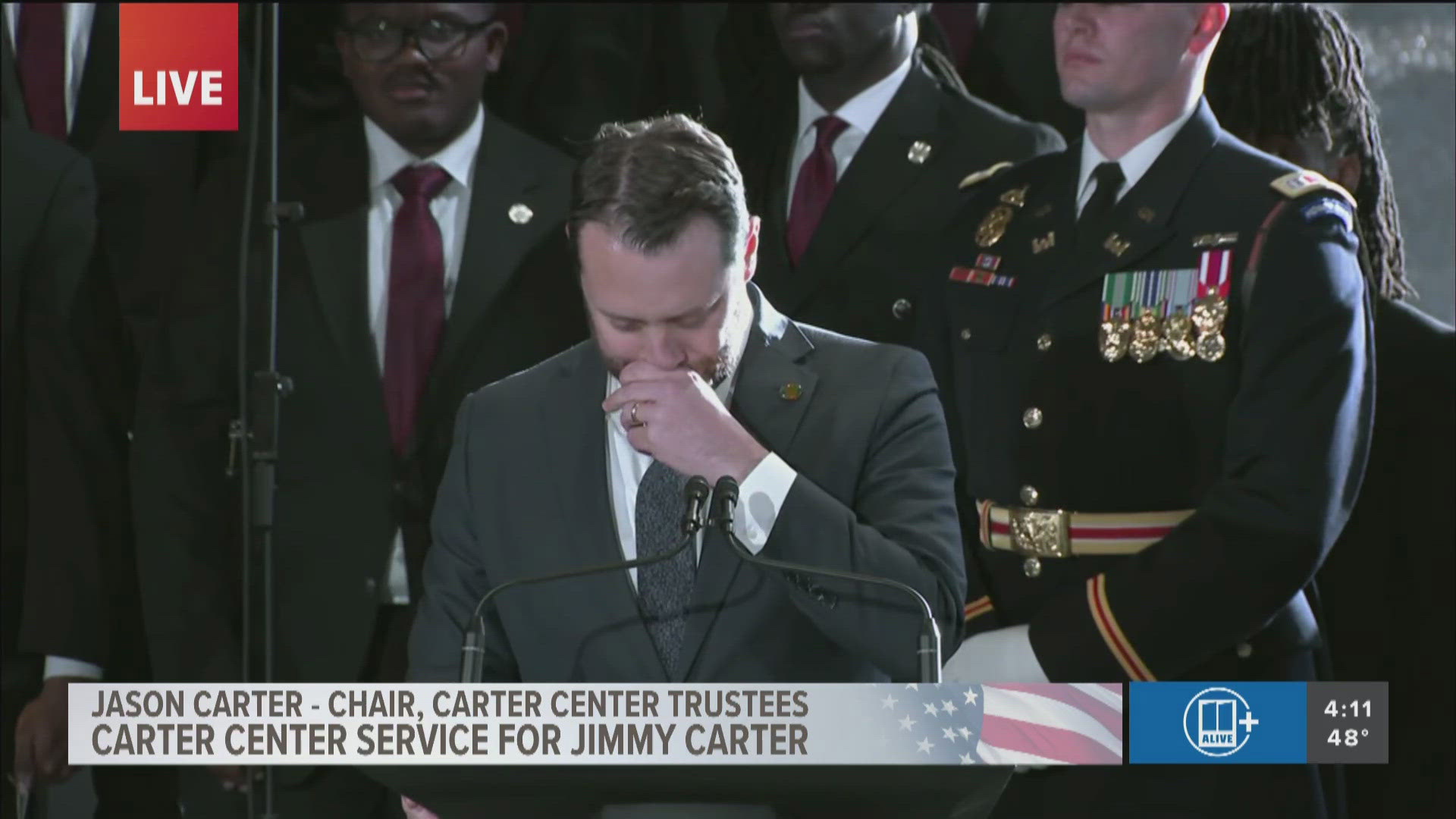Jimmy Carter's grandson Jason Carter gives emotional speech at the ...