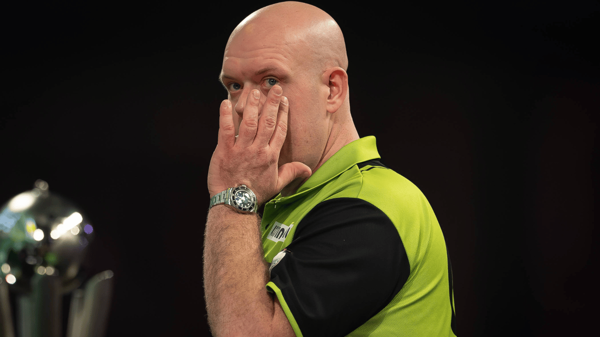 Wat zegt Michael van Gerwen tegen volgende WK-opponent? Hij maakt ...