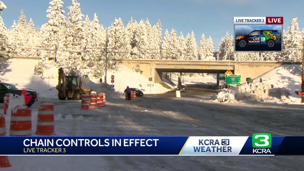 Northern California snow coverage | I-80 chain controls remain Saturday ...