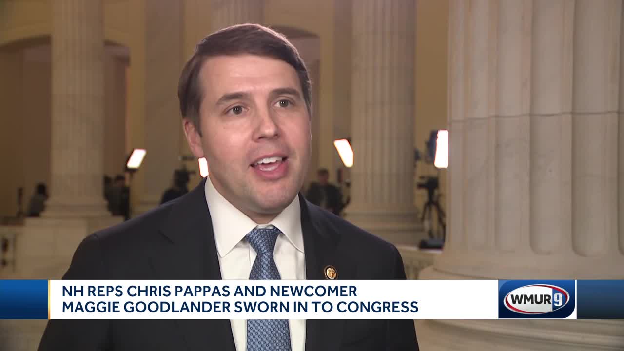 New Hampshire representatives Maggie Goodlander, Chris Pappas sworn ...