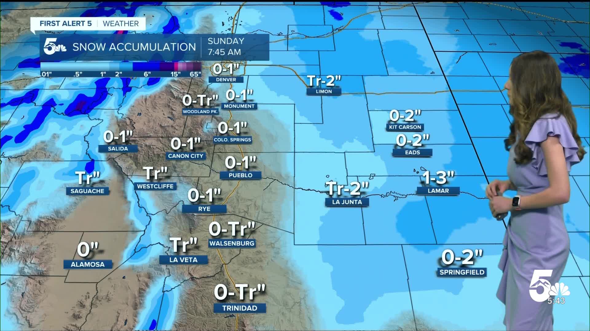 A cold front moving in tonight will bring much colder temperatures and snow