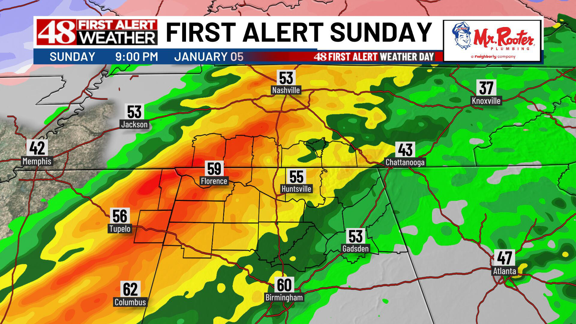 Heavy Rainfall And Strong Gusty Winds Expected Sunday Heavy Rainfall And Strong Gusty Winds Expected Sunday