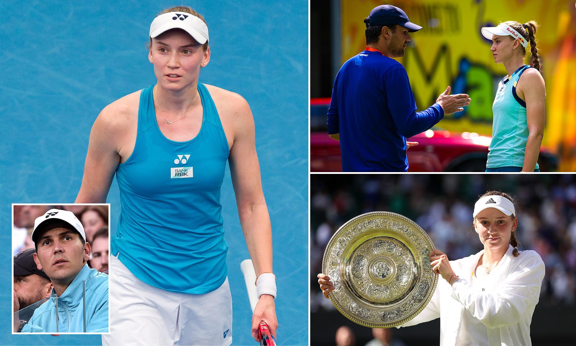 Former Wimbledon champion Elena Rybakina insists returning coach ...