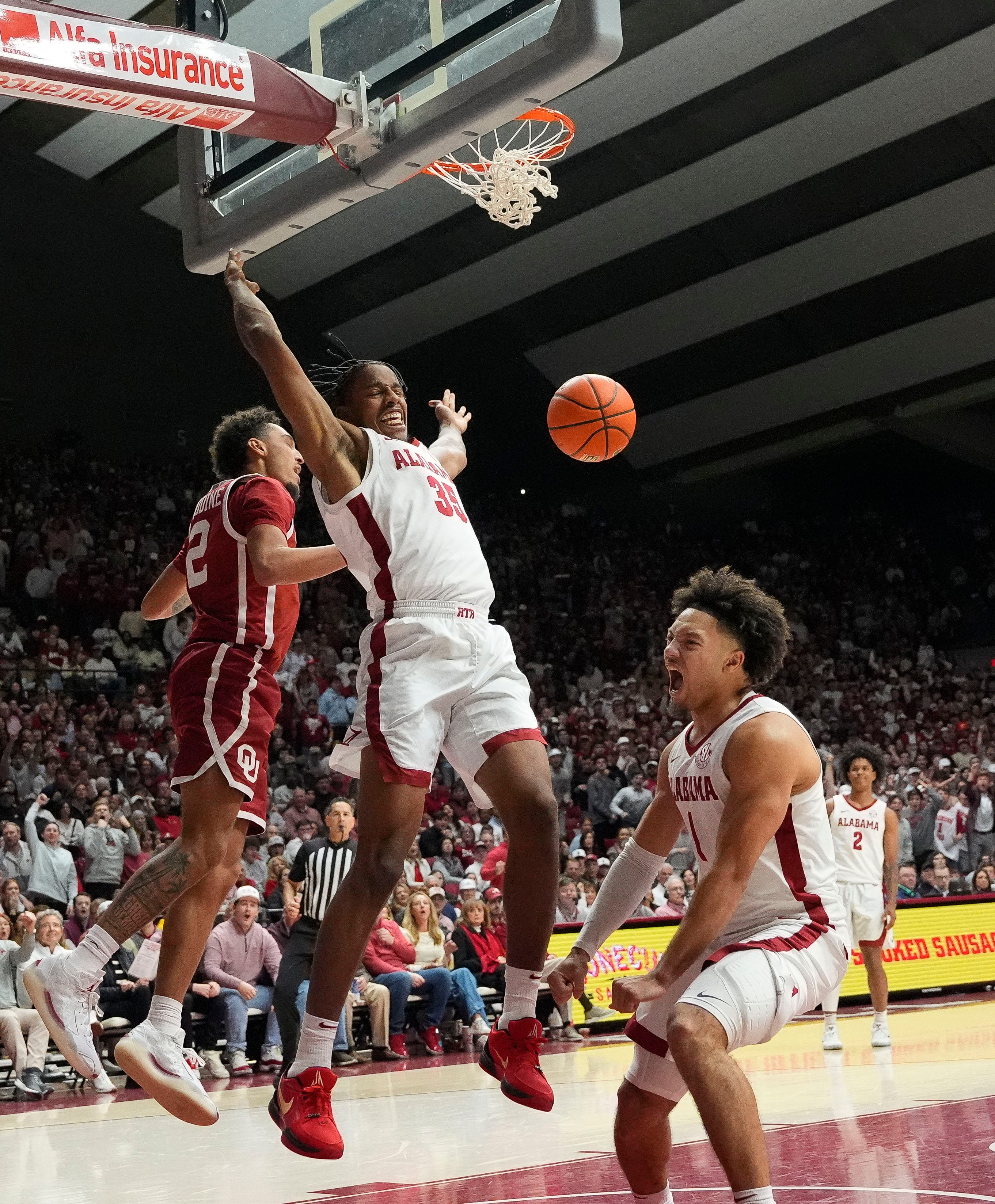 How did Derrion Reid fare in first game back for Alabama basketball at ...