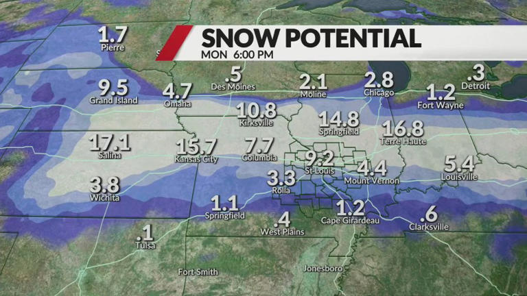 St. Louis winter storm: How much snow and ice will we see?