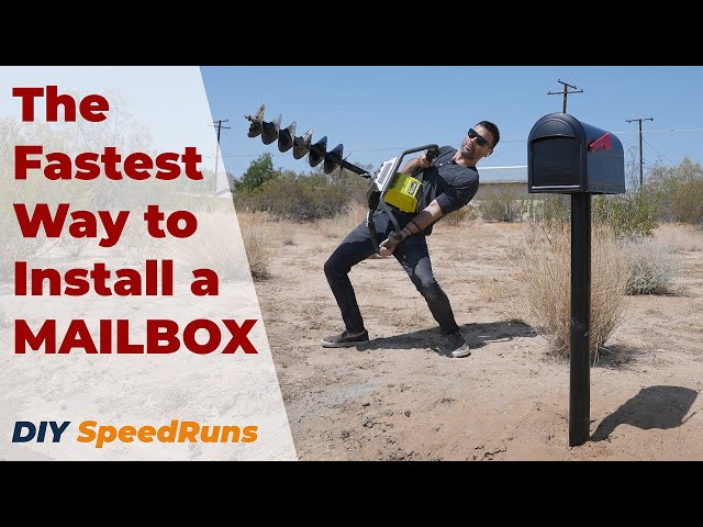 The Fastest Way to Install a Mailbox DIY Speedruns