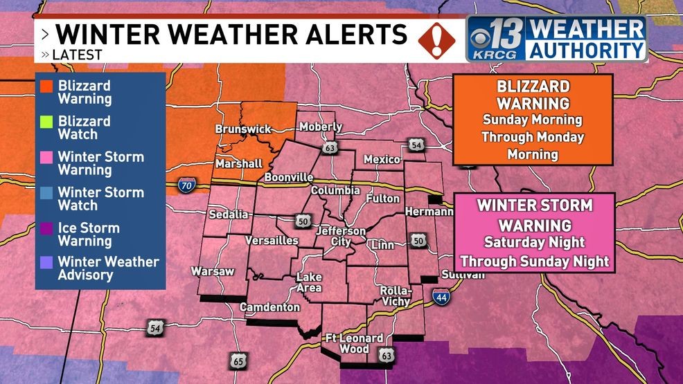 Winter Storm continues through Sunday Night