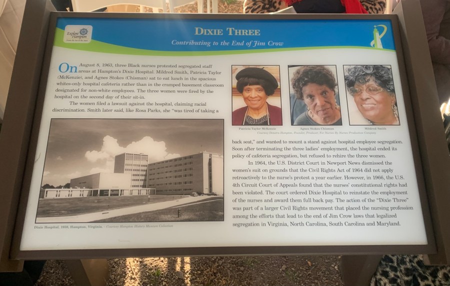 Hampton honors ‘Dixie Three’ nurses who battled hospital segregation