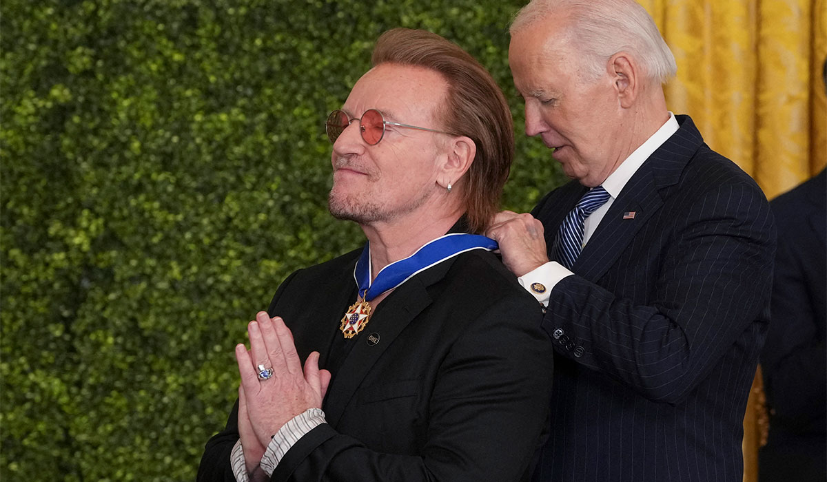 It was a beautiful day as Bono is honoured by President Joe Biden