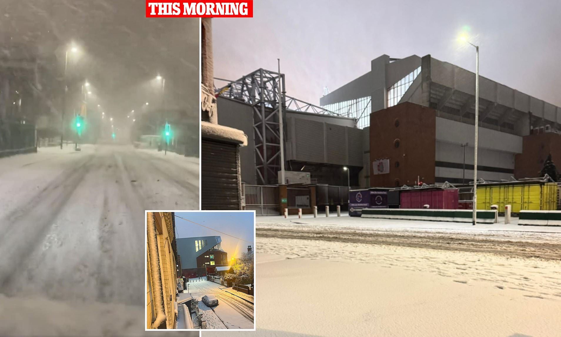 Liverpool vs Man United WILL go ahead at Anfield despite heavy snow and ...