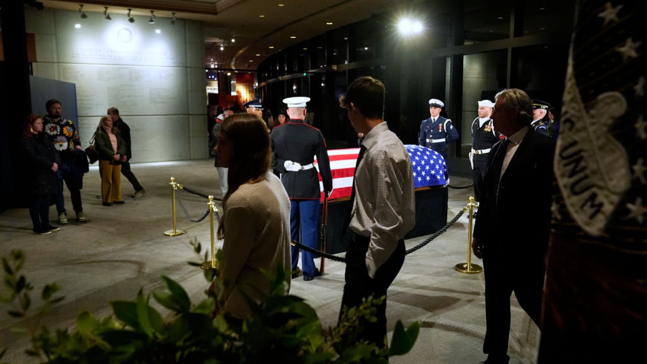 Former President Jimmy Carter lies in repose at Carter Center with fast ...