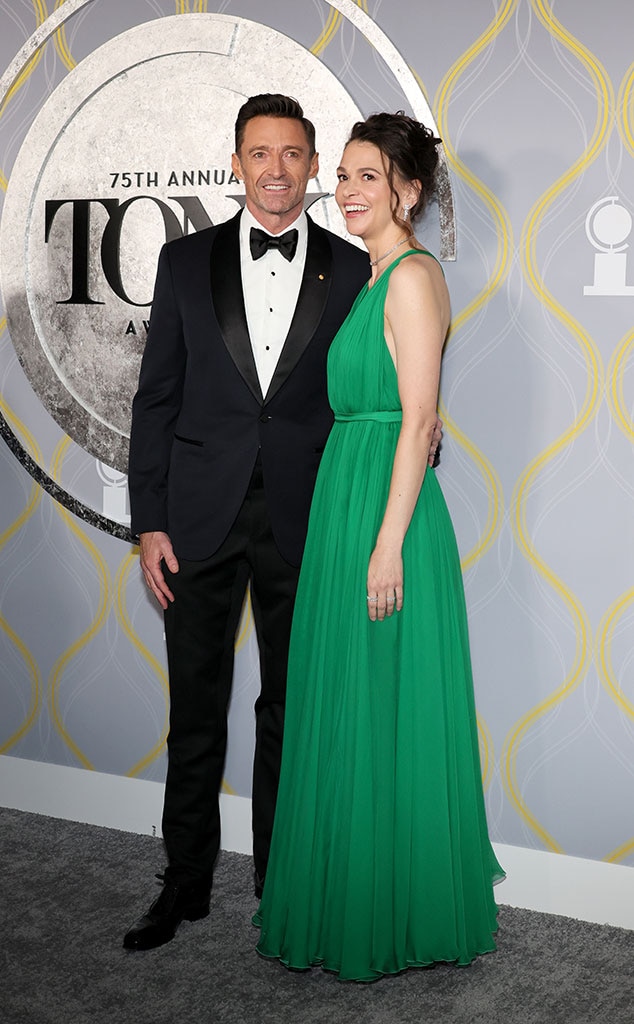 Hugh Jackman and Sutton Foster Have Steamy Makeout Session