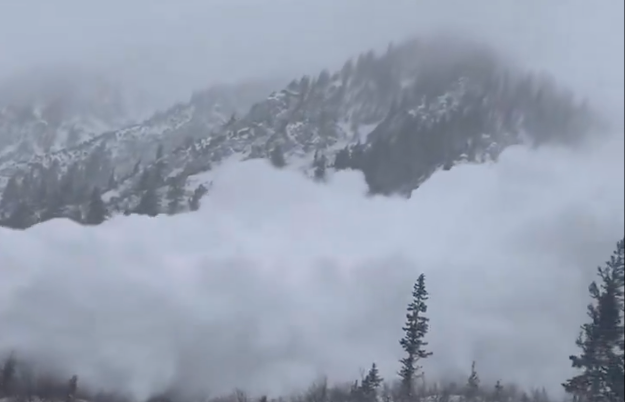 Watch: Video shows powerful Utah avalanche during snowstorm