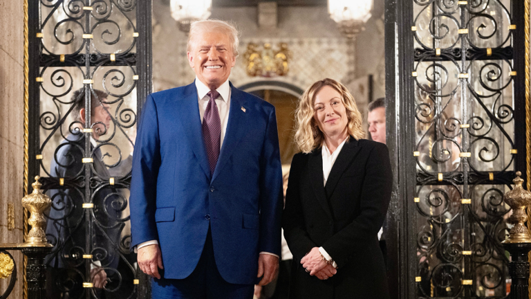 Giorgia Meloni visitó de sorpresa a Donald Trump Giorgia Meloni visitó de sorpresa a Donald Trump
