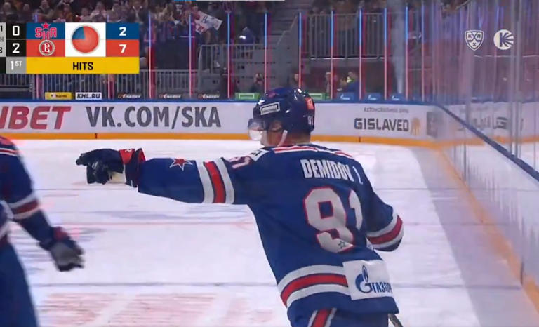 Ivan Demidov scores a goal in a sixth consecutive match.