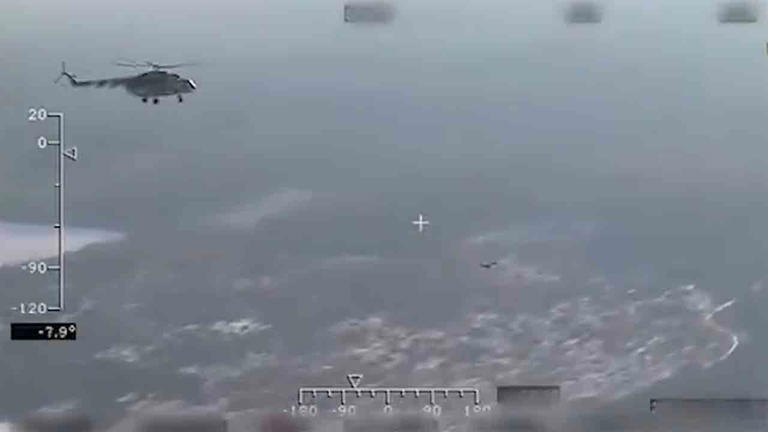 Action aérienne : Un hélicoptère ukrainien Mi-8 abat un drone Shahed dans une vidéo ...