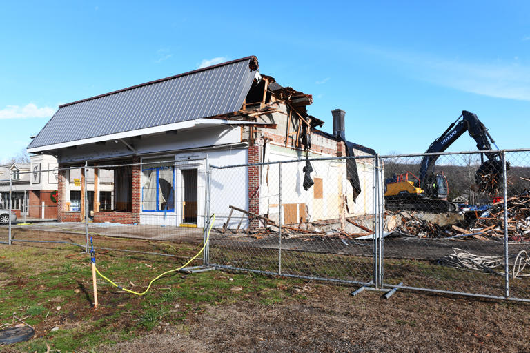 Two Trumbull Center buildings demolished to make way for mixed-use ...