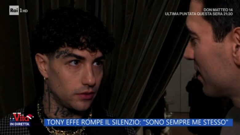 La vita in diretta, Paola Ferrari demolisce Tony Effe dopo l’esclusione ...