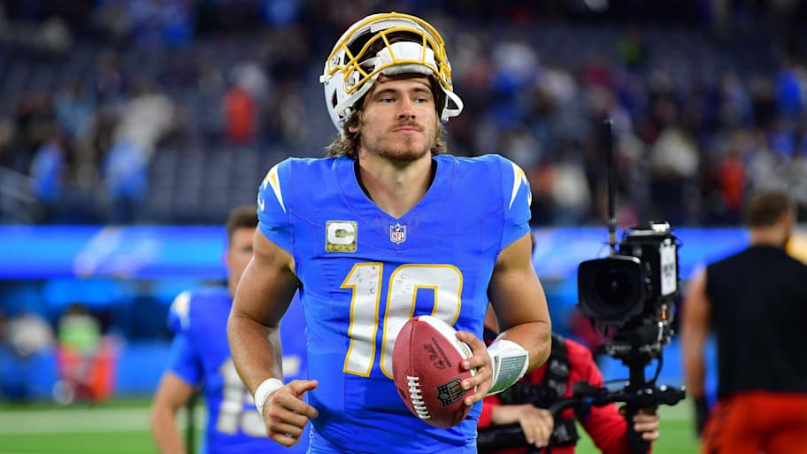 Jim Harbaugh Compares Justin Herbert To Joe Montana Before Houston ...