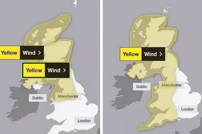 Yellow Met Office weather warnings mapped as 85mph winds to batter UK Yellow Met Office weather warnings mapped as 85mph winds to batter UK