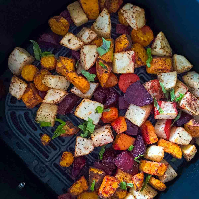 Air Fryer Roasted Root Vegetables
