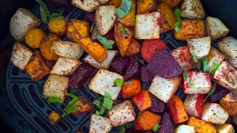 Air Fryer Roasted Root Vegetables