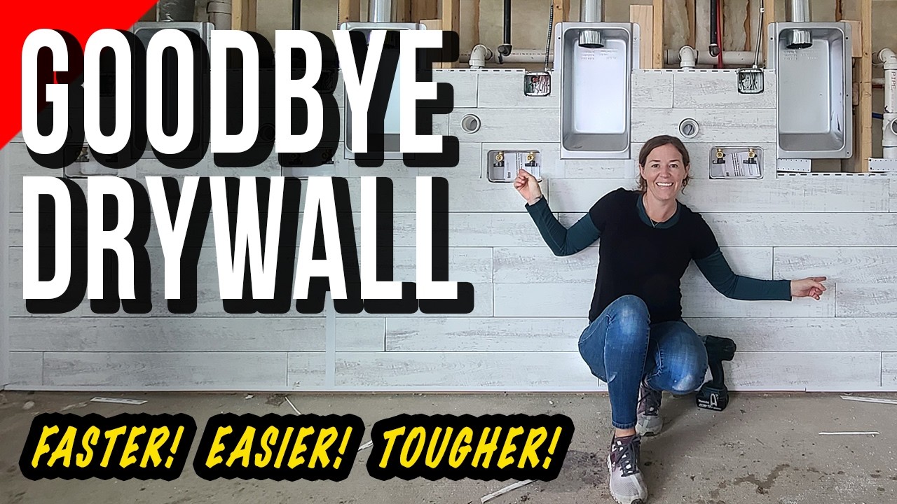Build fast and final walls with no tape, mud, or paint