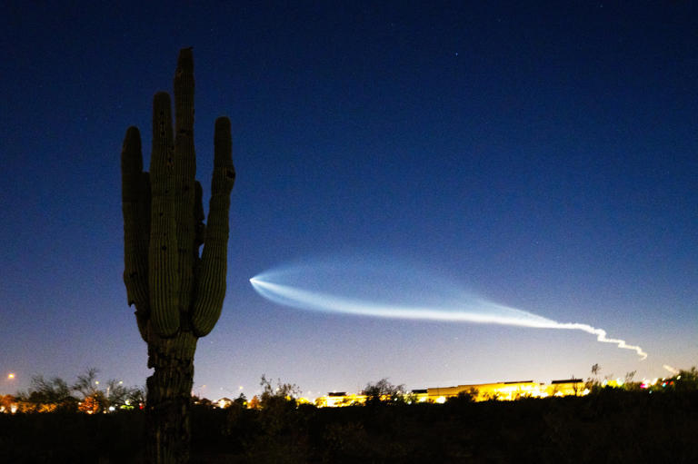 SpaceX nighttime rocket launch may be visible in Arizona. When, where ...