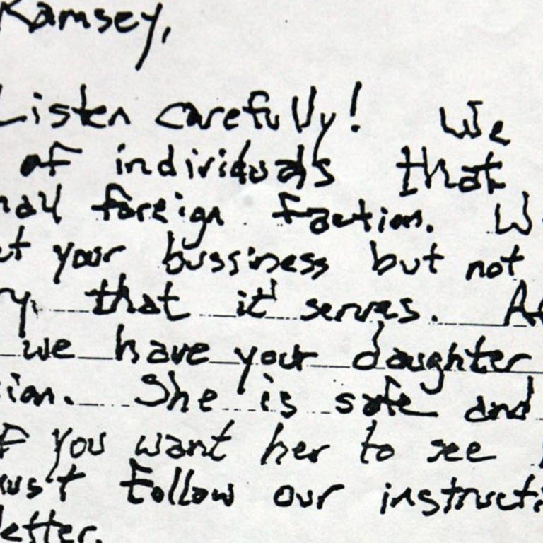 JonBenét Ramsey murder: The ransom note and other evidence