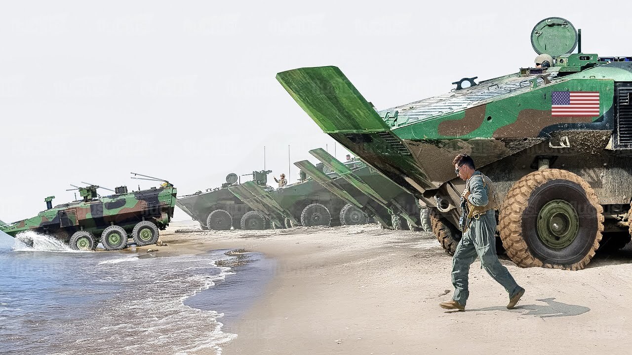 Testing US Marines Brand New Amphibious Combat Vehicles for the First Time