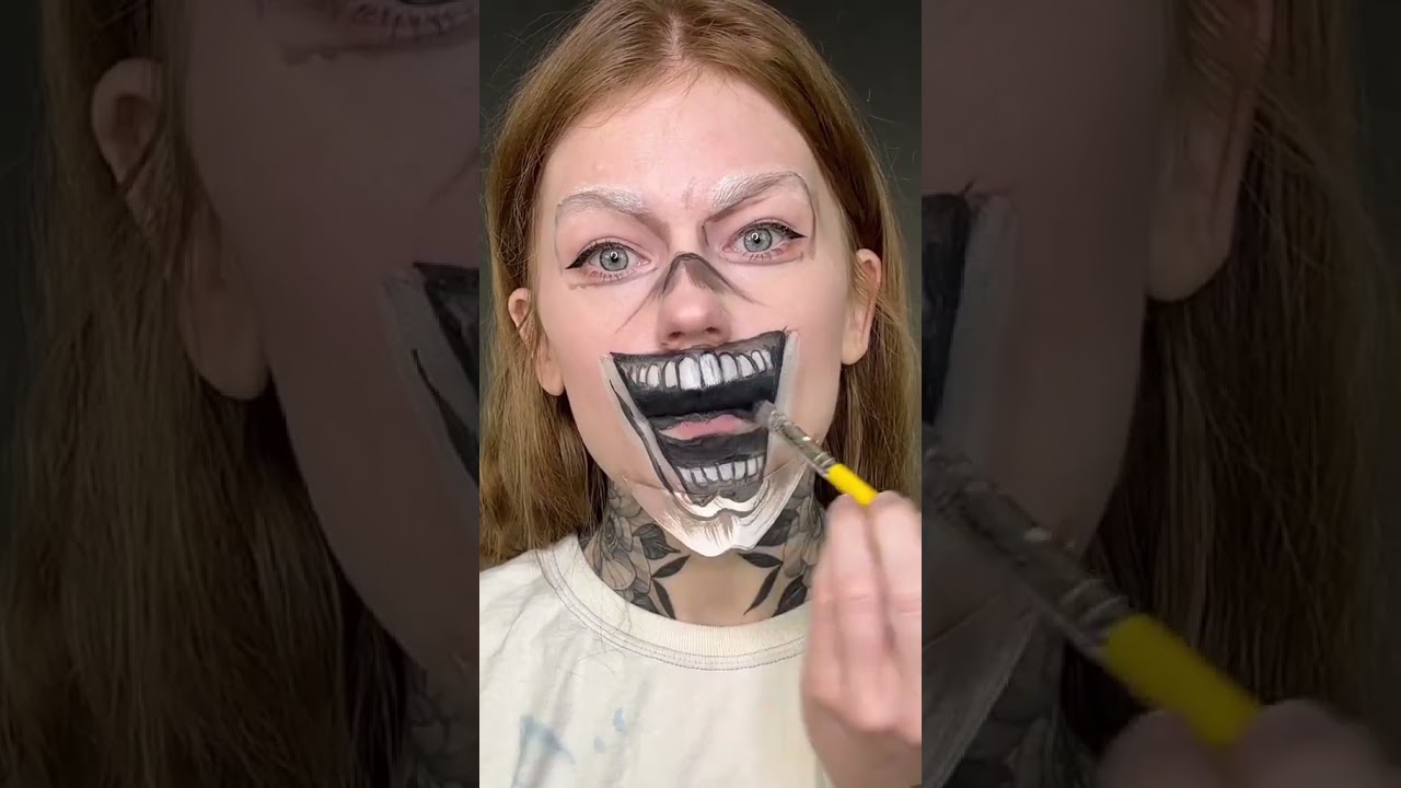 Eddie from Iron Maiden brought to life with intricate makeup