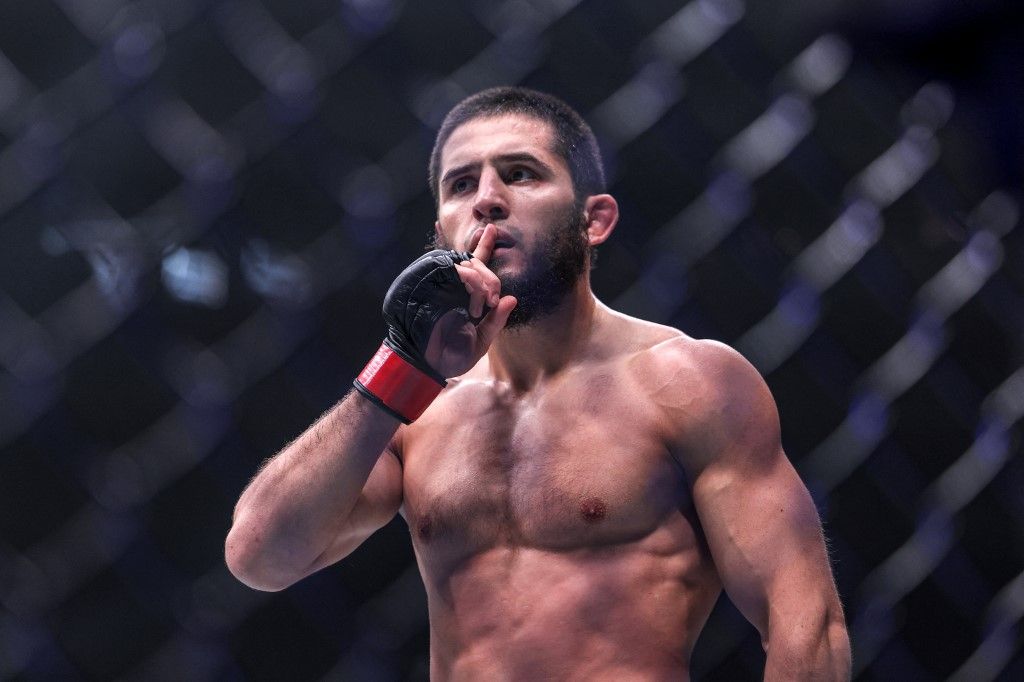 Reaksi Islam Makhachev usai Justin Gaethje kalahkan Ilia Topuria di UFC ...