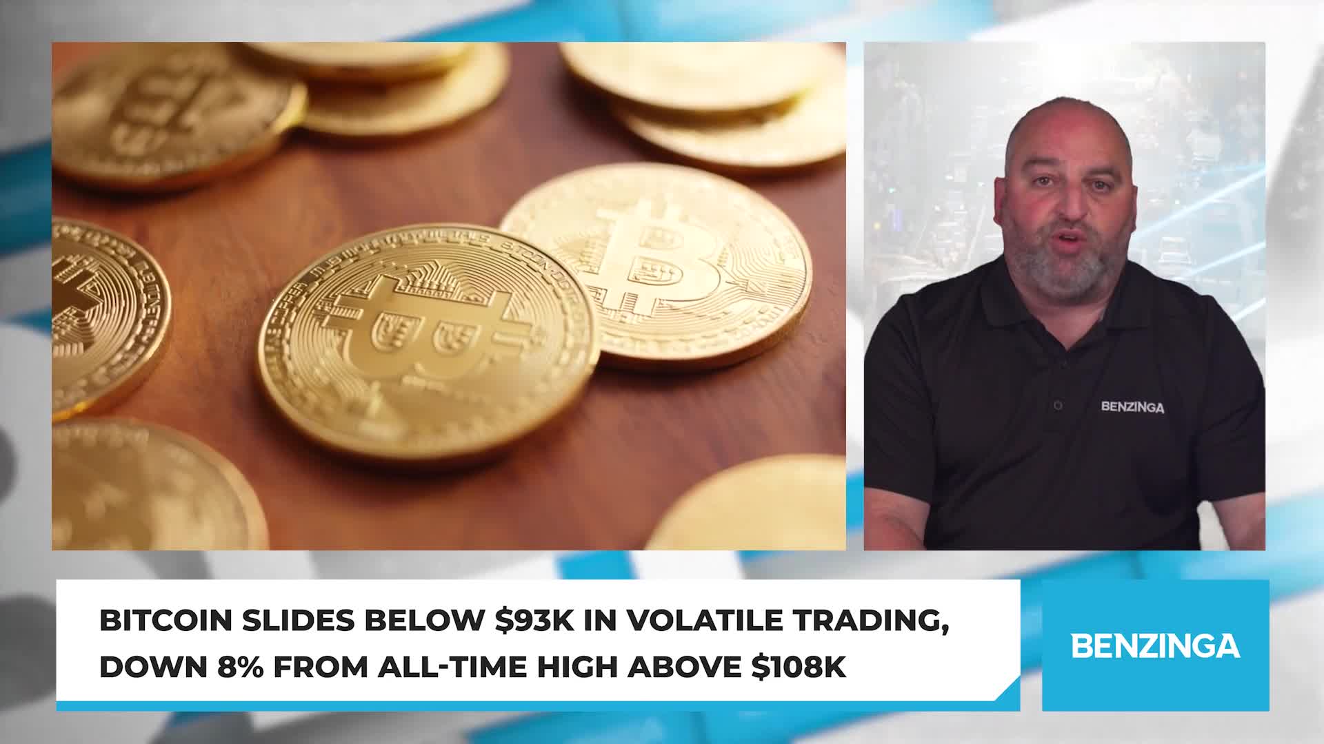 Bitcoin Slides Below $93K in Volatile Trading, Down 8% From All-Time ...
