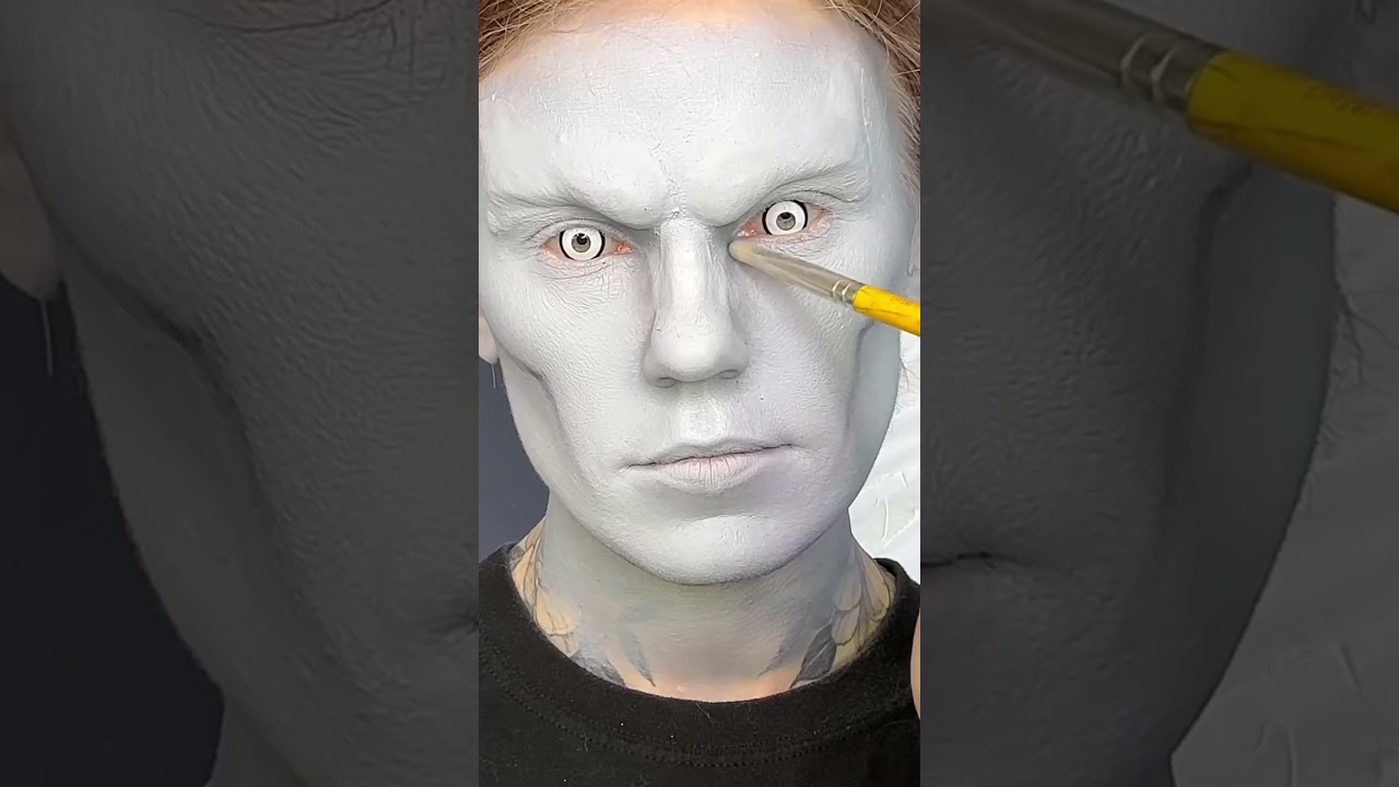 Kisame Hoshigaki from Naruto recreated with body art makeup