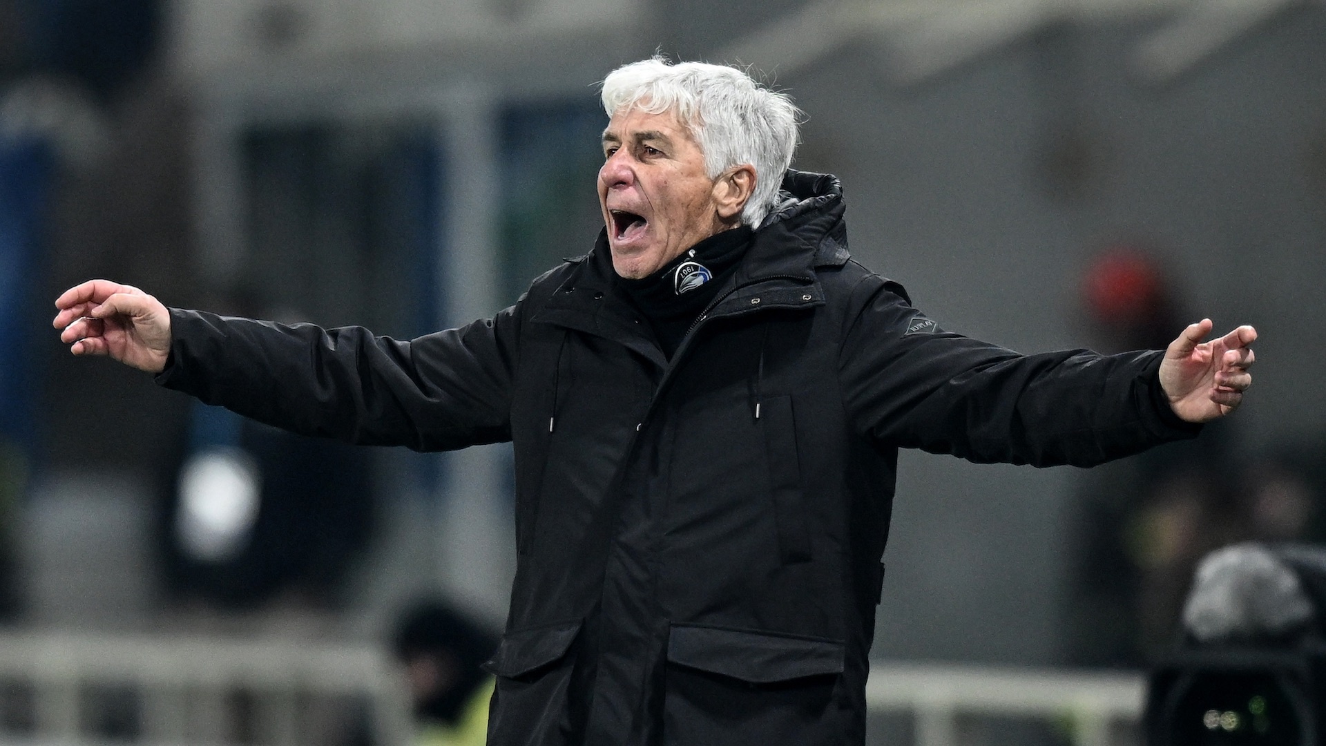 Gian Piero Gasperini furioso per il primo gol dell'Inter