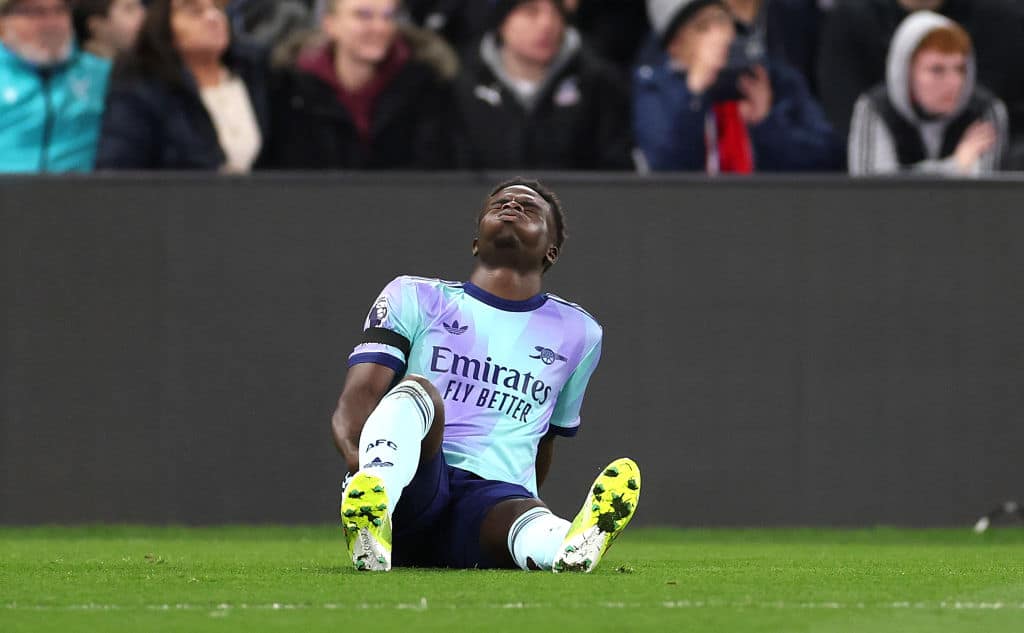 Blow for Arsenal as Bukayo Saka set to miss '4 to 6 weeks' after ...