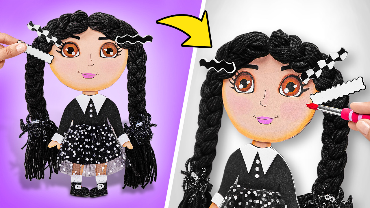 Fun Craft: Make Wednesday Addams Hairpin Organizer!