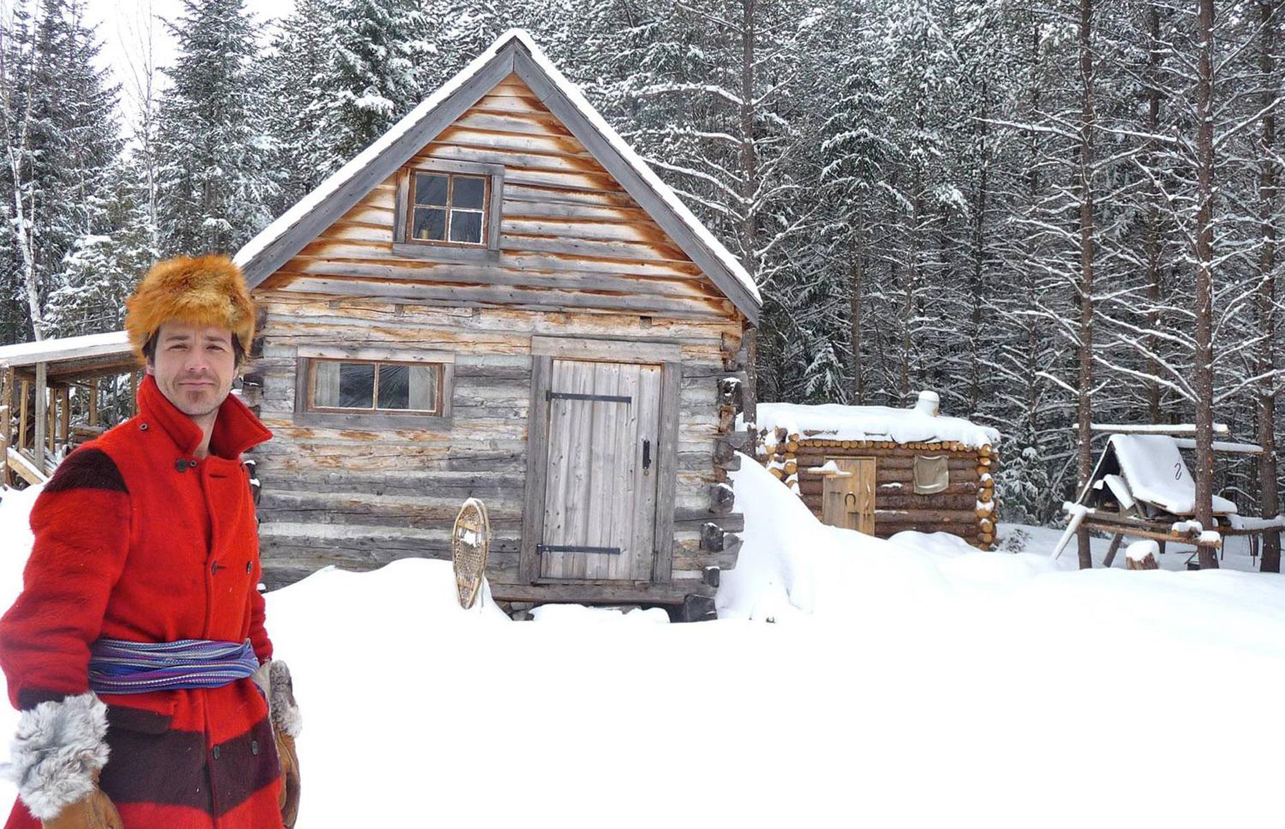 Canadian and other adventurers who built their own homes in the wild
