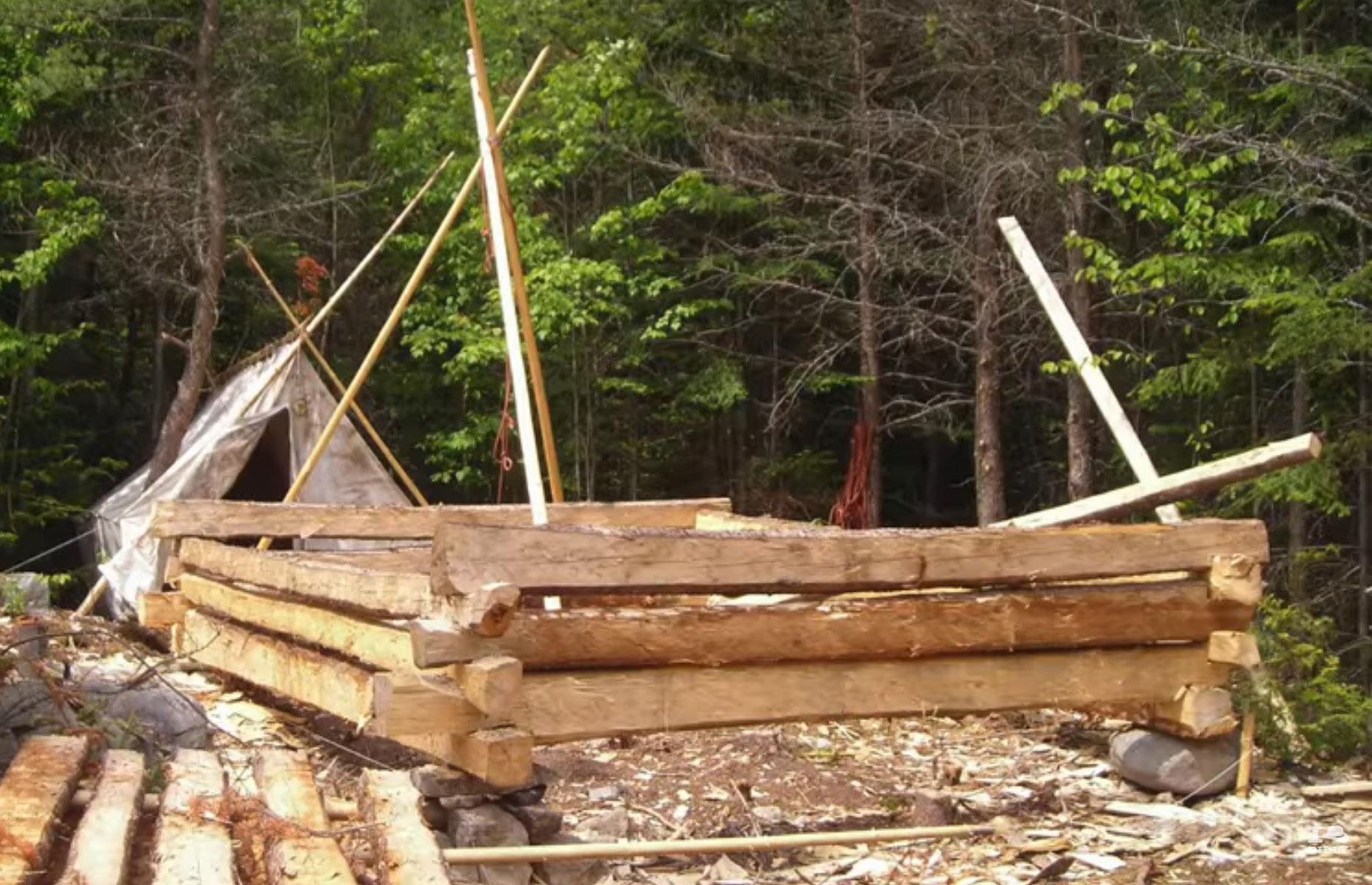 Canadian and other adventurers who built their own homes in the wild