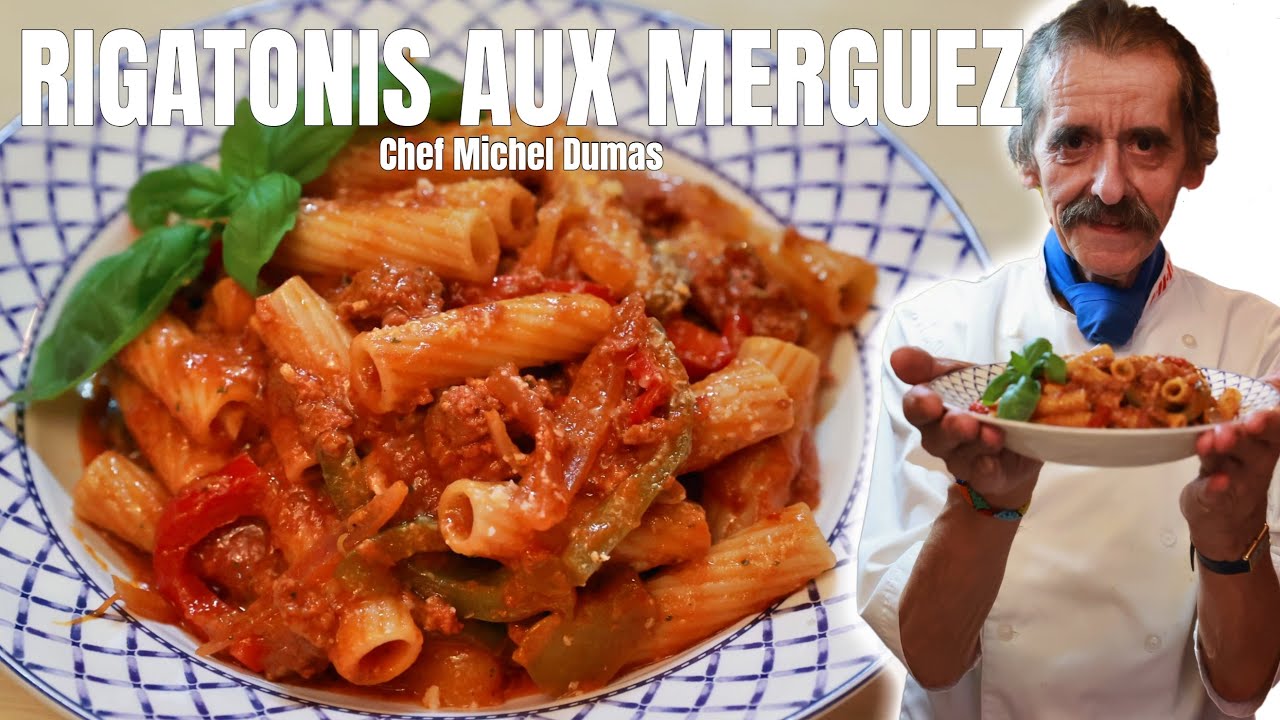 RIGATONIS AUX MERGUEZ : Explosion de couleurs et de saveurs 😋