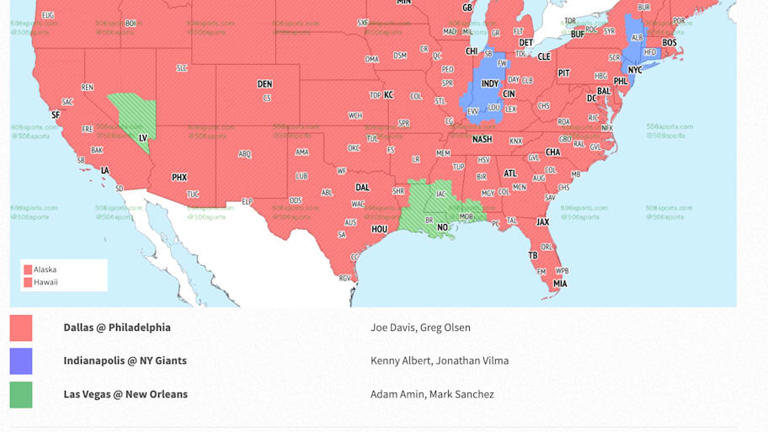 NFL TV Coverage Map Week 17 Full Breakdown of CBS FOX Broadcasts
