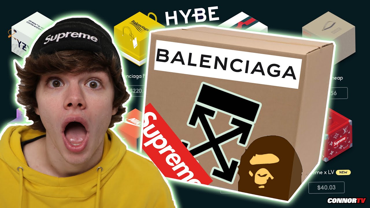 $800 Online Hype beast Mystery Box! Off White Supreme HYBE