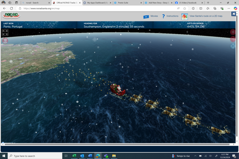 Want to watch Santa in action? Check out NORAD's 2025 Santa tracker