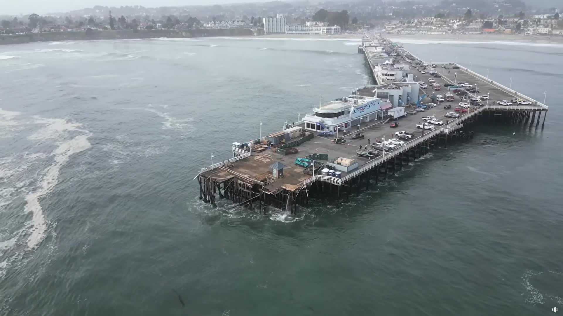 Video Gallery: Damage caused after Santa Cruz Wharf partial collapse