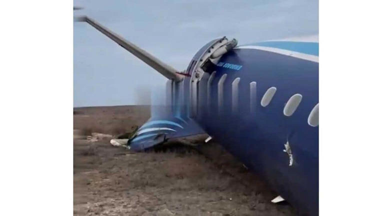 Kazakhstan plane crash: Moment when Azerbaijan Airlines plane with over 60 onboard went up in ...