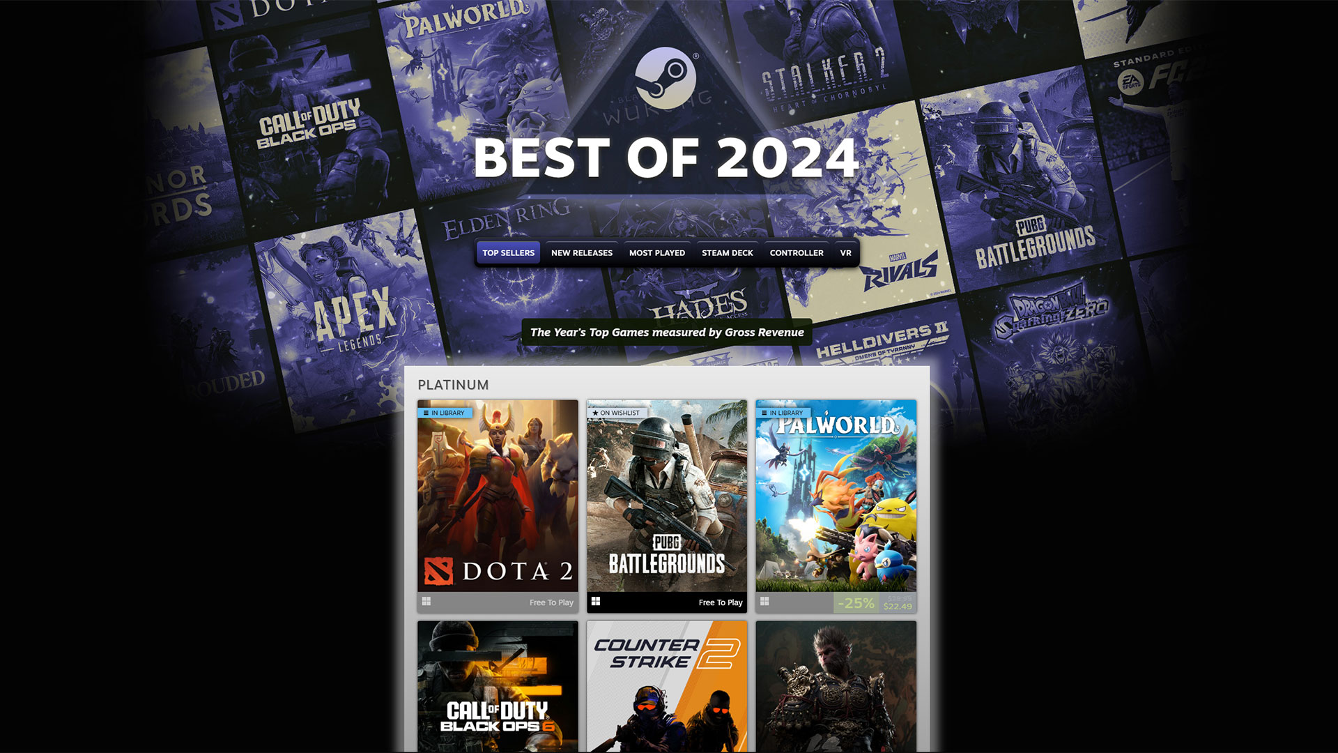 Steam Reveals its Best of 2024 Games